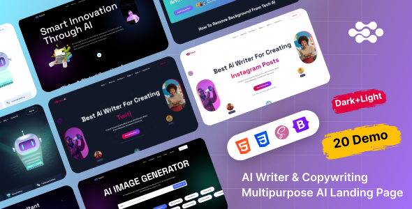 TechAI - AI Writer & Copywriting Multipurpose Landing Page by hugebinary